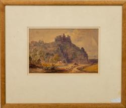 INCE Joseph Murray (1806-1859), Laugharne Castle, Wales, numero di ...