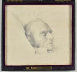 WATTS George Frederick (1817-1904), Portrait study of Thomas Hughes ...